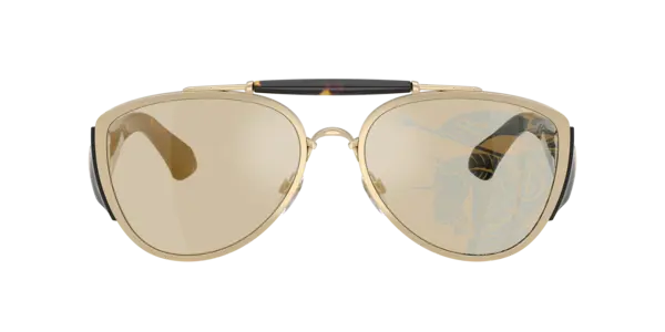 Burberry Aviator Sunglasses - Dark Brown Tampo Gold