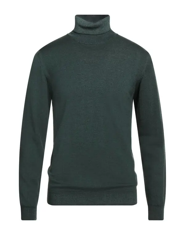 DANIELE FIESOLI Turtleneck Merino Wool Sweater - Green