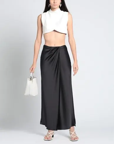 Pinko Maxi Slip Skirt - Black