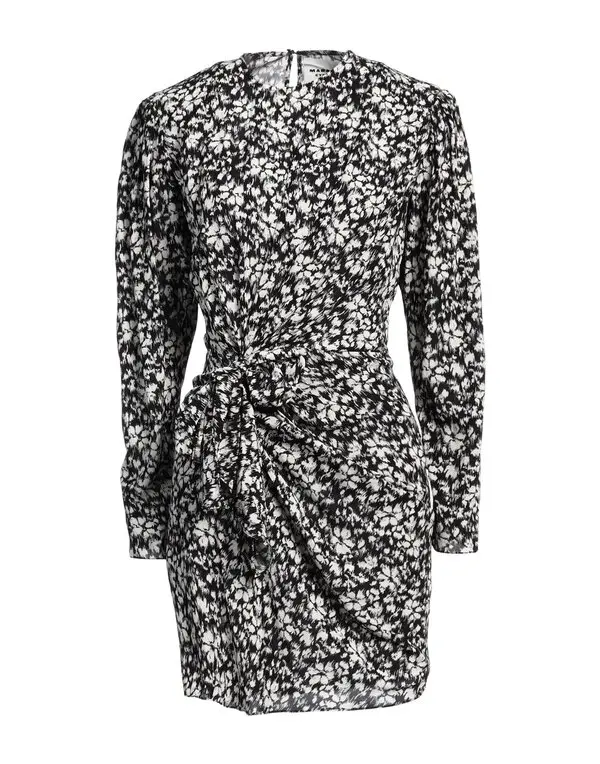 MARANT ETOILE Floral Print Draped Mini Dress