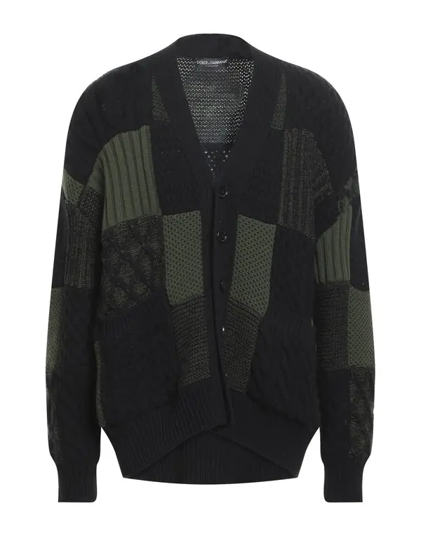 Dolce & Gabbana Virgin Wool Cardigan - Black