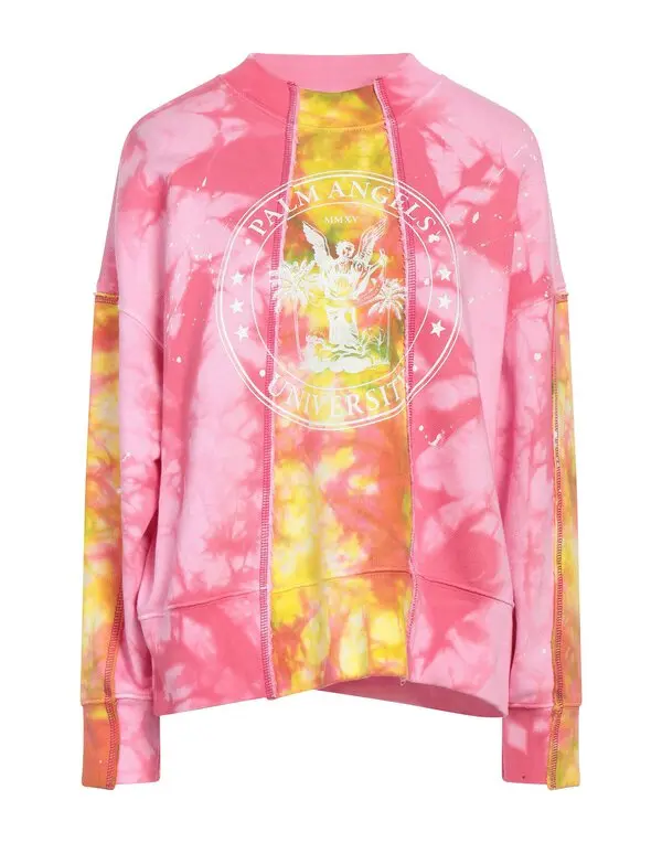 Palm Angels Multicolor Tie-dye Cotton And Polyester Crewneck Sweatshirt
