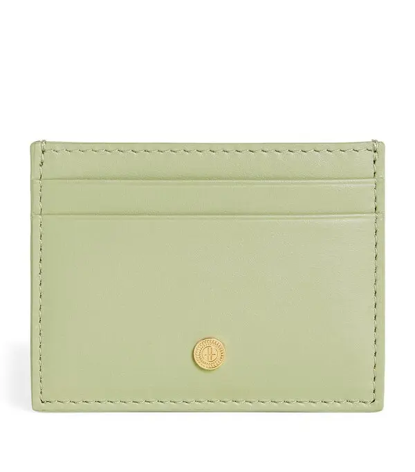 Harrods Leather Card Holder - Green