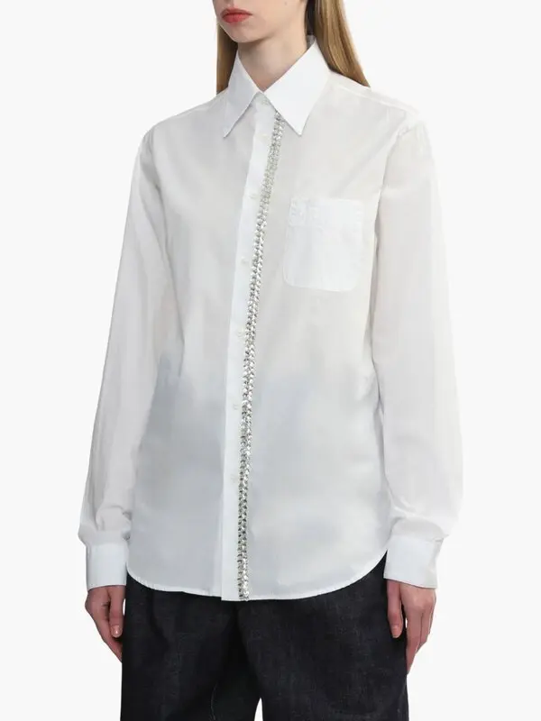 N°21 Sequin-embellished Shirt