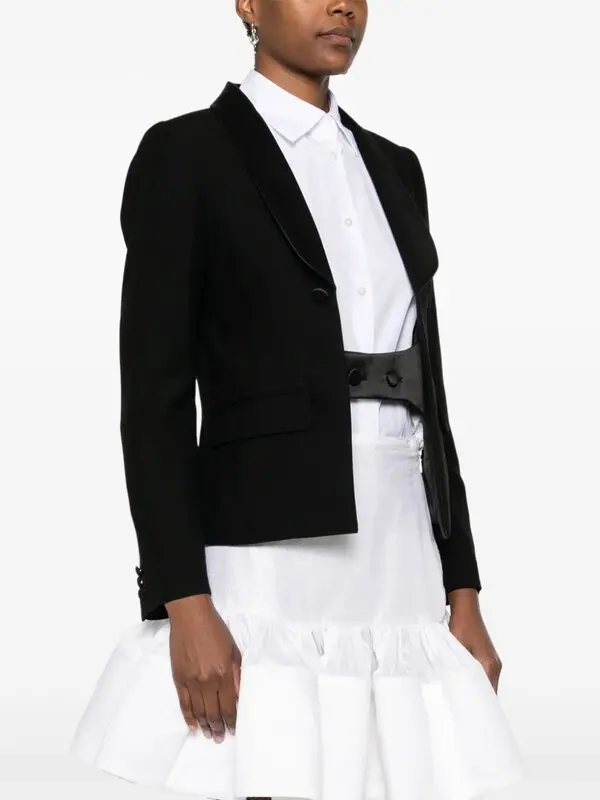 Noir Kei Ninomiya Shawl-lapels Blazer
