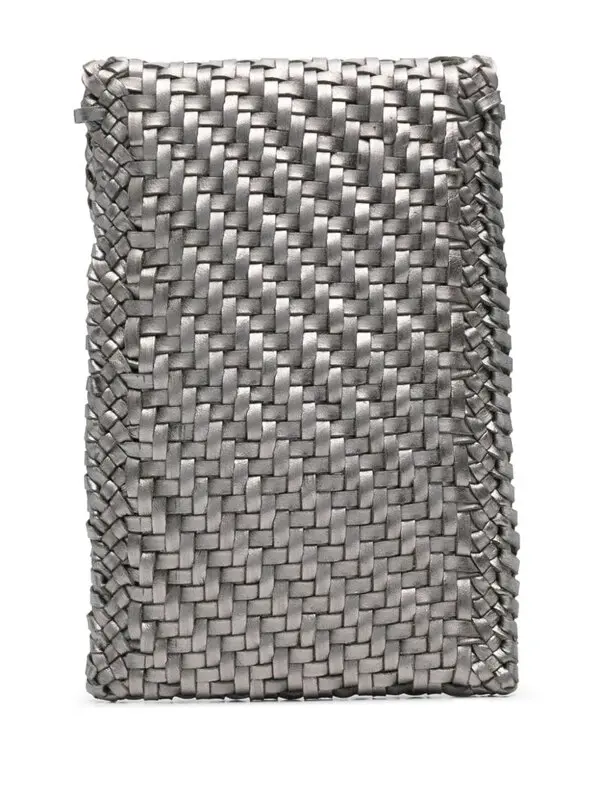 Dragon Diffusion Woven Leather Phone Bag