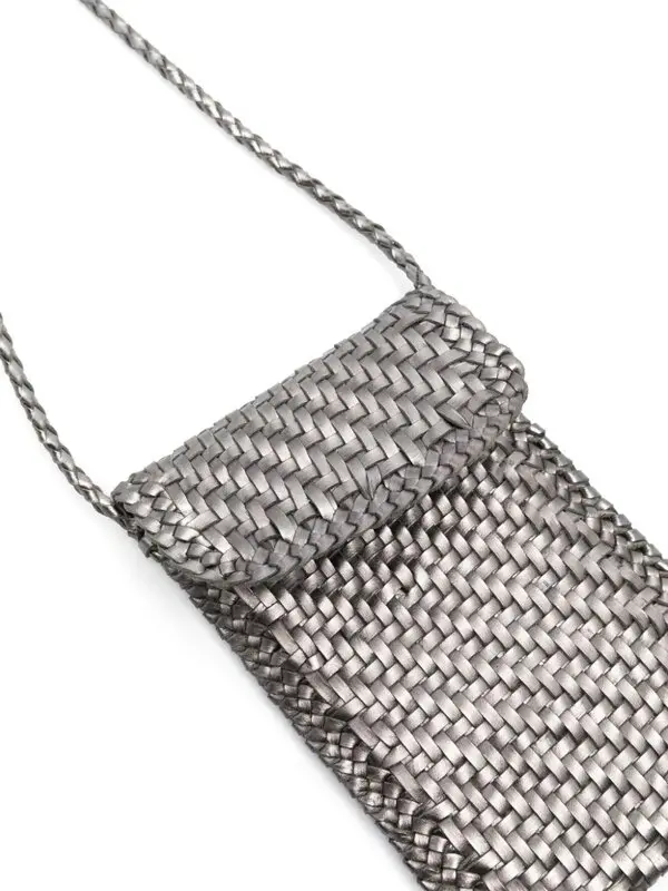 Dragon Diffusion Woven Leather Phone Bag