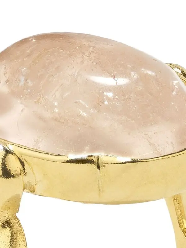 GOOSSENS 24kt Plated Crystal Ring - Gold