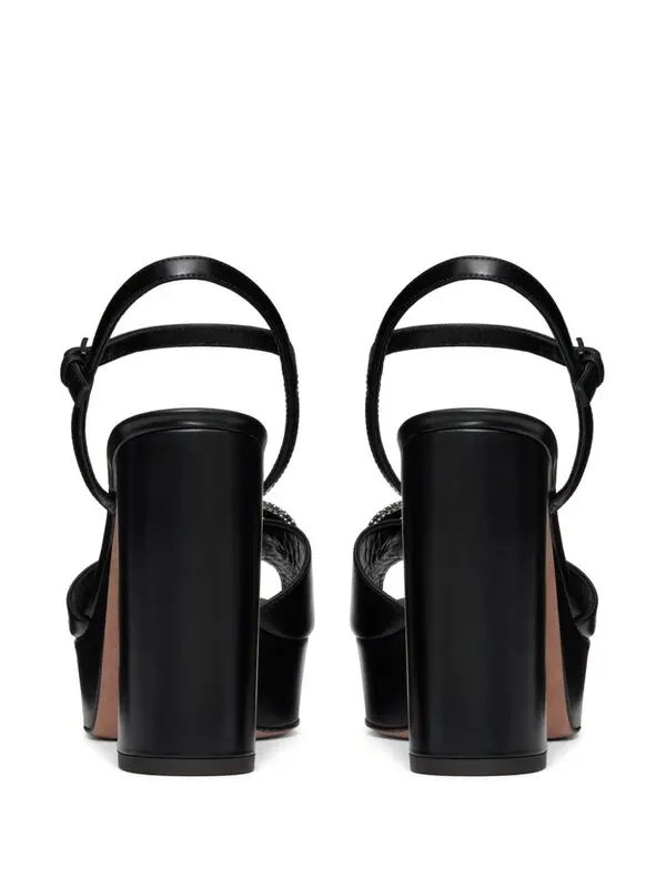 Valentino Garavani Vlogo Signature Platform Sandals - Black