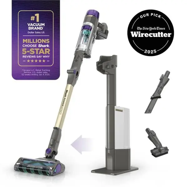 SHARK Powerdetect Cordless Vacuum With Auto Empty Base - Grey/bronze/white