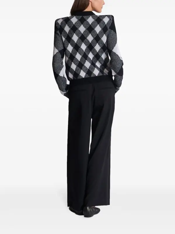 Balmain Gingham Cardigan