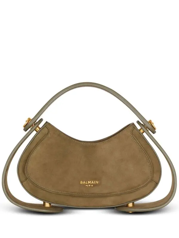 Balmain Small Jolie Madame Suede Tote
