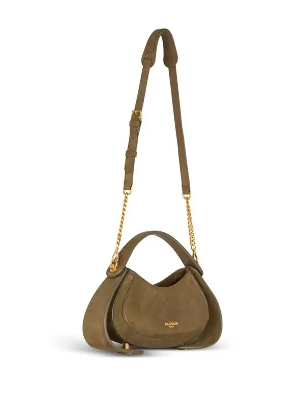 Balmain Small Jolie Madame Suede Tote