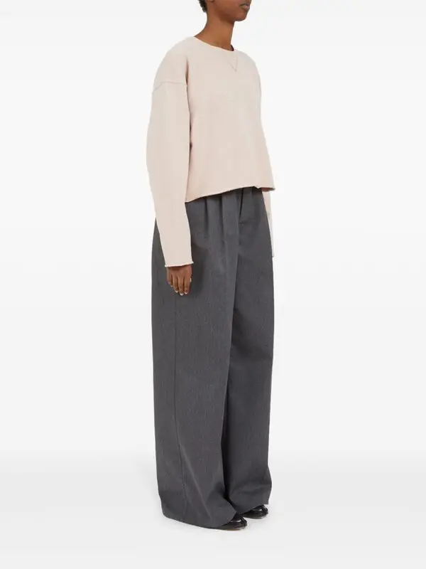 MAISON MARGIELA Logo-appliqué Sweatshirt - Pink