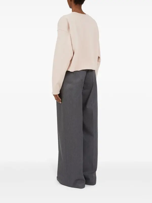 MAISON MARGIELA Logo-appliqué Sweatshirt - Pink