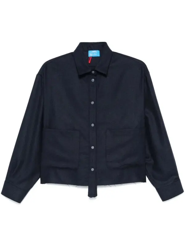 MERCI Raw Cut-hem Shirt