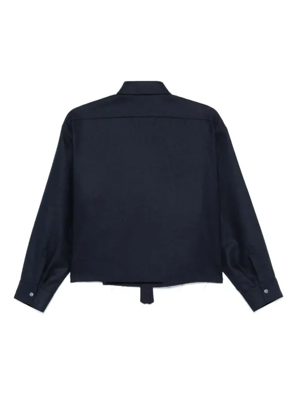 MERCI Raw Cut-hem Shirt