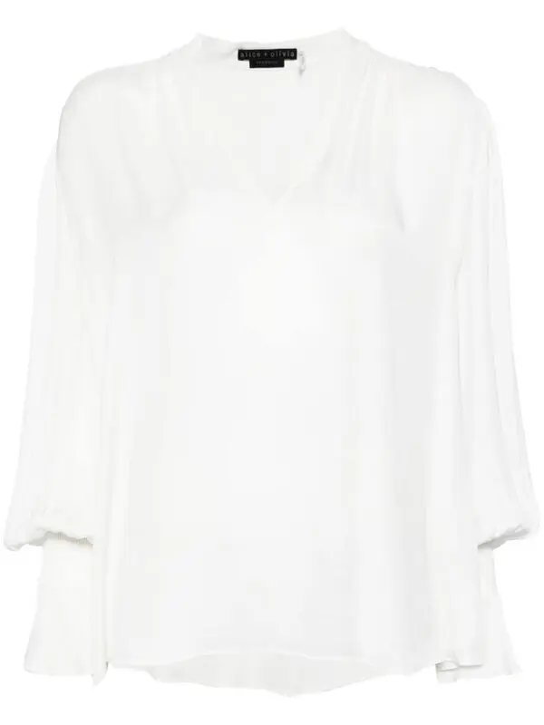 Alice + Olivia Onica Long-sleeved Blouse