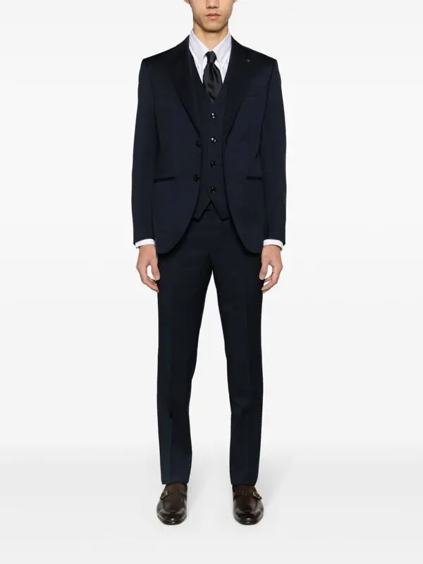 LUIGI BIANCHI MANTOVA Single-breasted Virgin Wool Suit