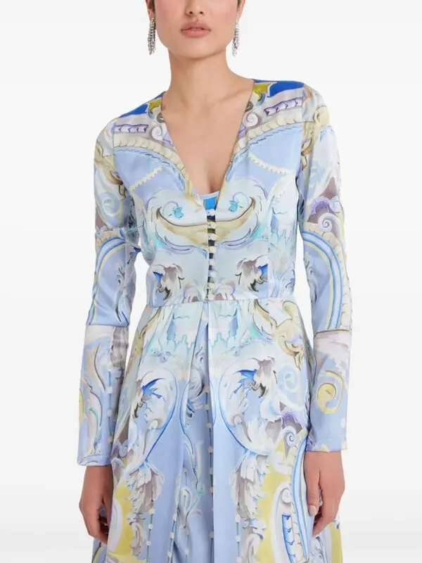 TEMPERLEY LONDON Carline Print Long Coat