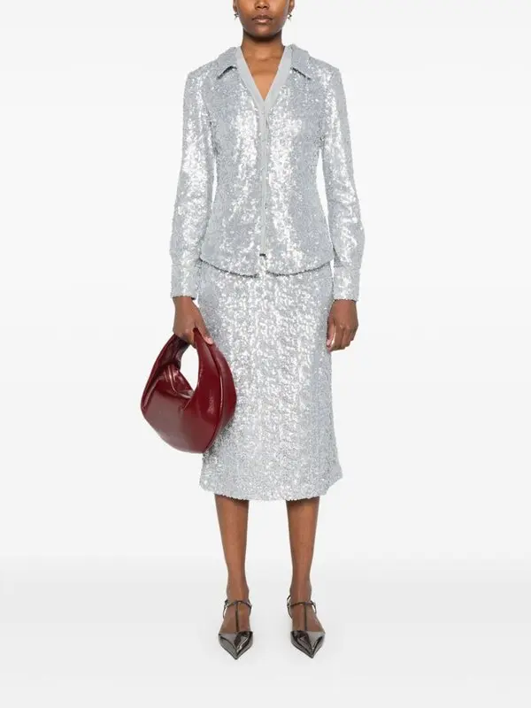 Stine Goya Sequin Embellished Midi Skirt