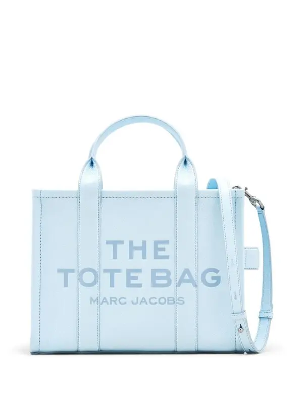 Marc Jacobs Leather Medium Tote Bag - Blue