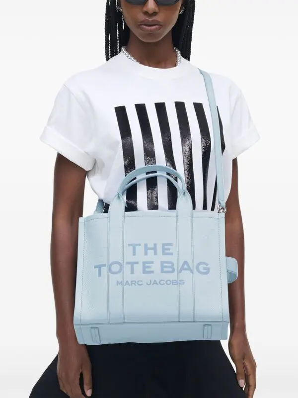 Marc Jacobs Leather Medium Tote Bag - Blue
