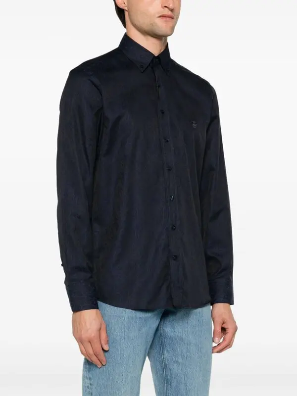 Etro Paisley-jacquard Shirt - Blue