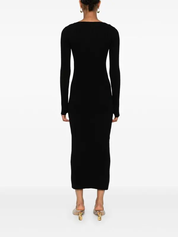 Patou Corset Ribbed Maxi Dress