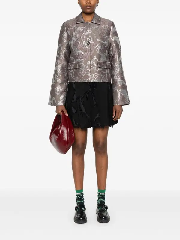Stine Goya Abstract Metallic Pattern Jacket