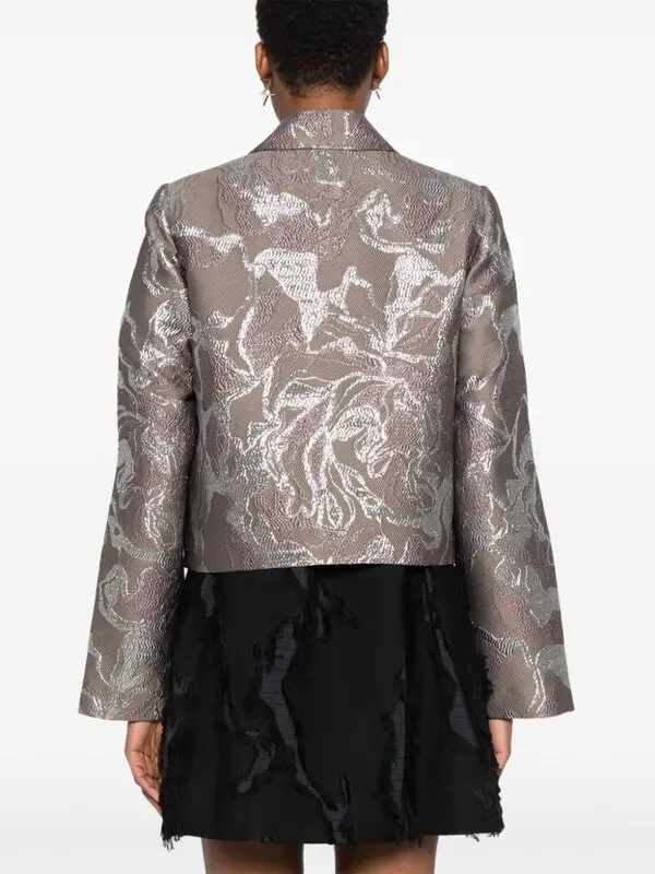 Stine Goya Abstract Metallic Pattern Jacket