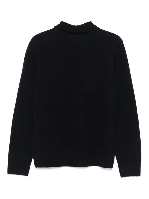 BALLANTYNE Spread-collar Wool Sweater