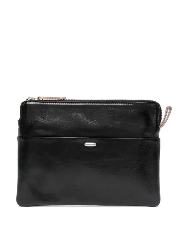 Our Legacy Leather Clutch Bag - Black