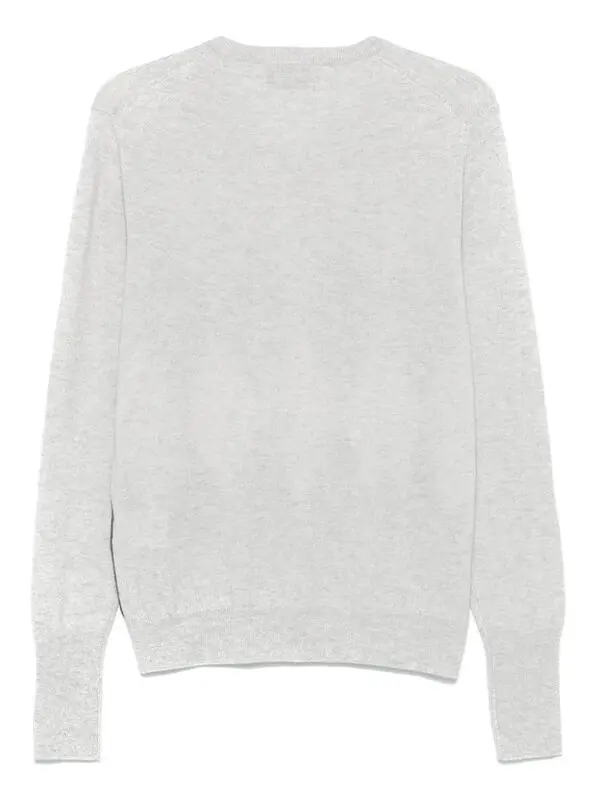BALLANTYNE Diamond-pattern V-neck Sweater - Grey