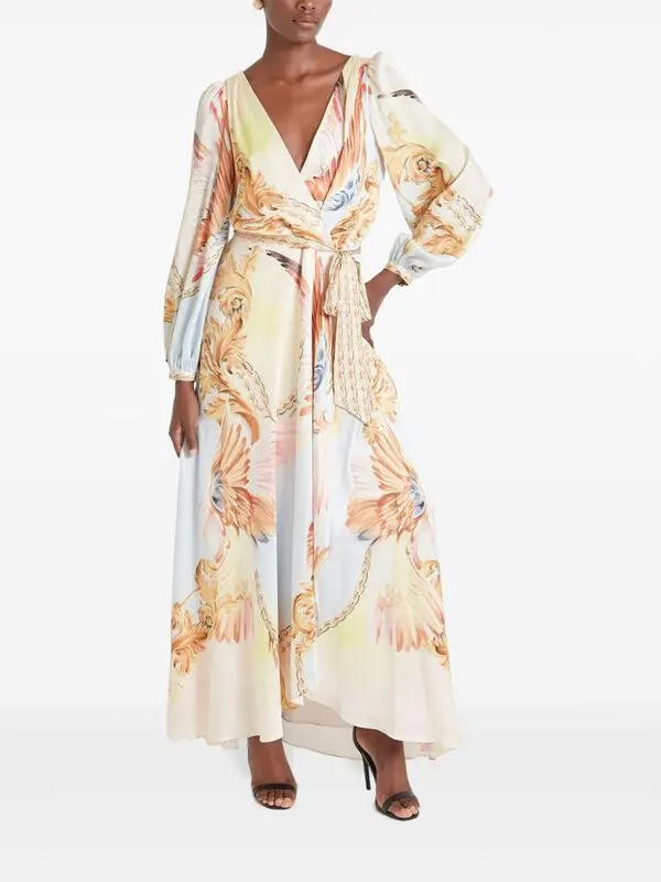 TEMPERLEY LONDON Graphic-print Wrap Maxi Dress