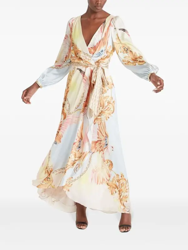 TEMPERLEY LONDON Graphic-print Wrap Maxi Dress