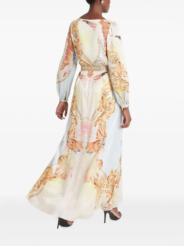 TEMPERLEY LONDON Graphic-print Wrap Maxi Dress
