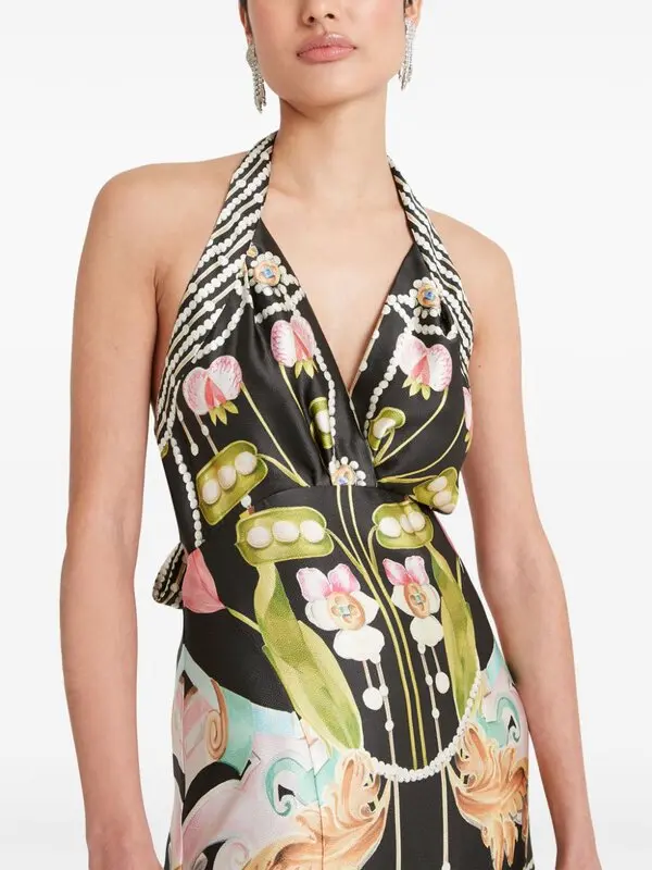 TEMPERLEY LONDON Graphic-print Maxi Dress