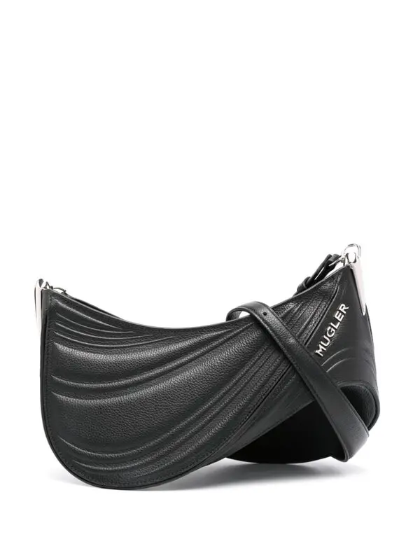 MUGLER Debossed Shoulder Bag