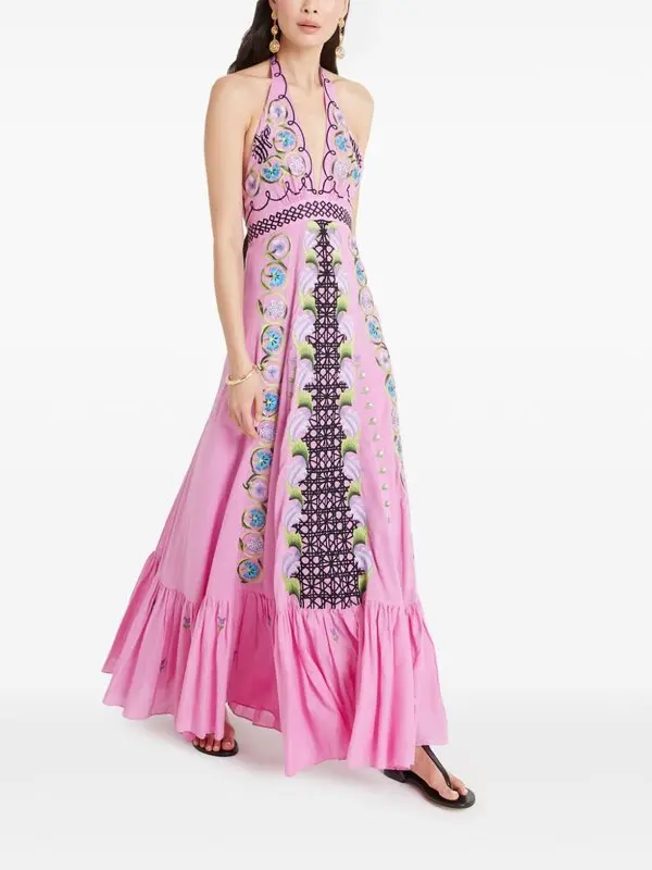 TEMPERLEY LONDON Florentine Maxi Dress - Pink