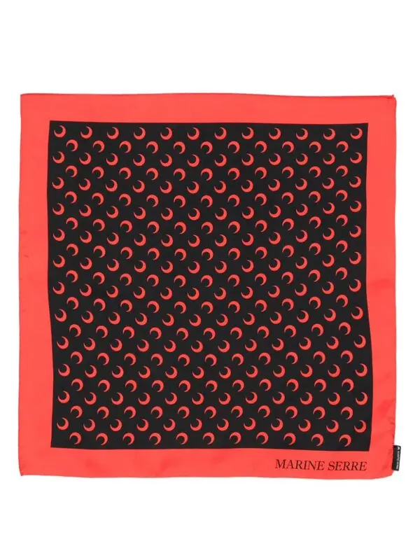 MARINE SERRE Moon Silk Scarf