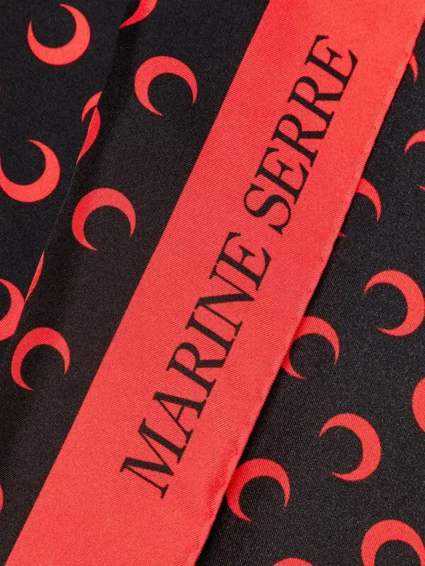 MARINE SERRE Moon Silk Scarf