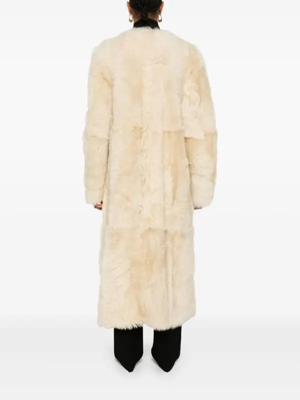 TOTEME Silky Shearling Long Coat