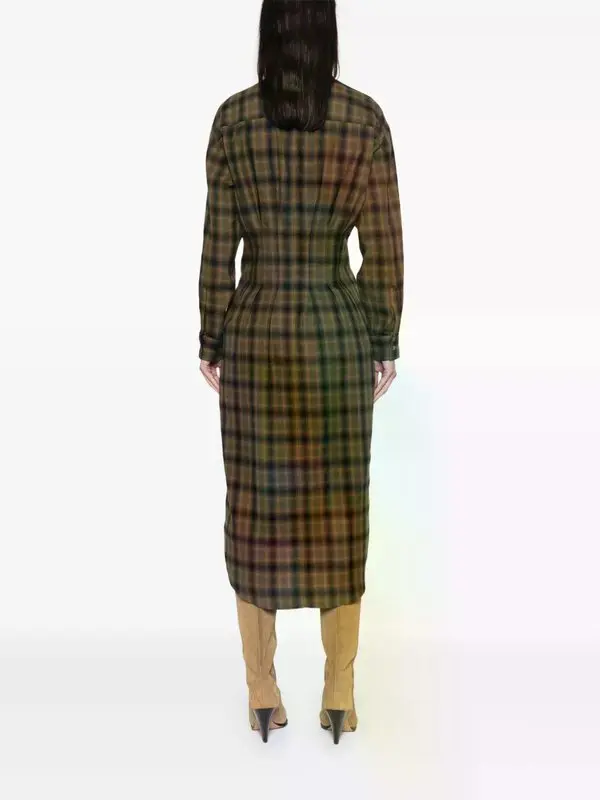 MARANT ETOILE Timea Shirt Dress - Green