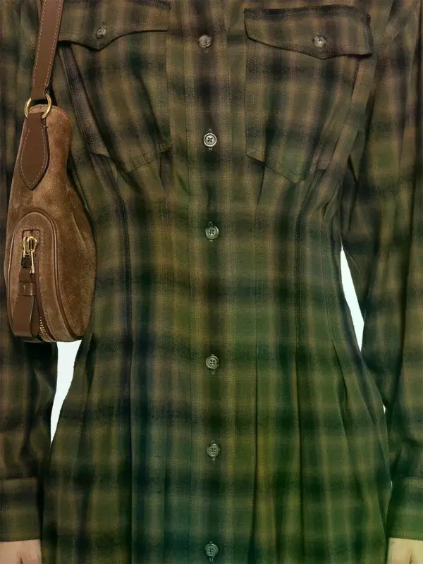 MARANT ETOILE Timea Shirt Dress - Green