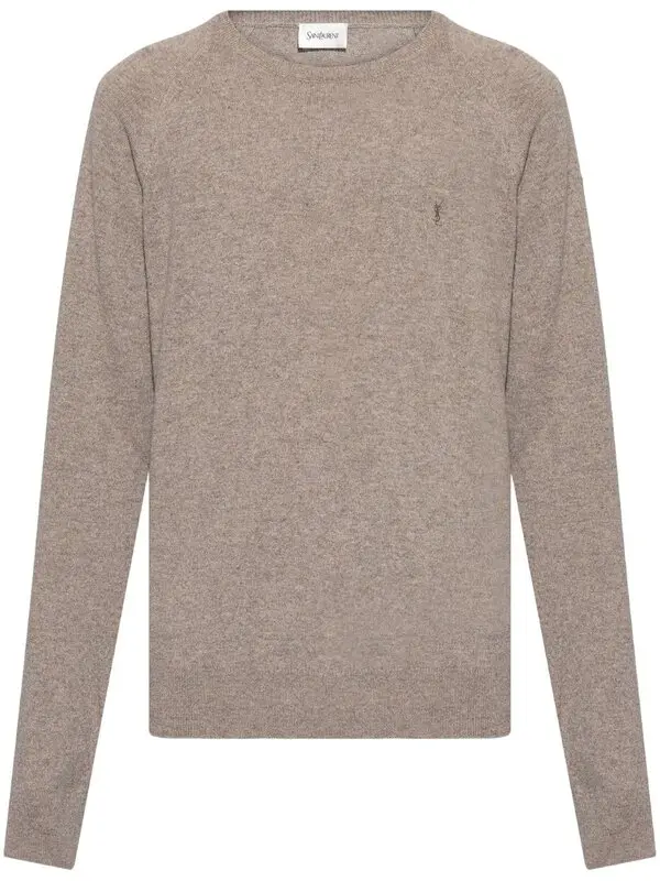 Saint Laurent Cassandre Sweater - Brown