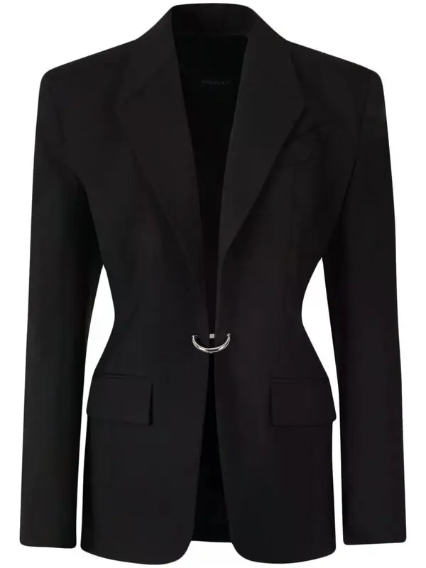 MUGLER Pierced Tailored Blazer - Black