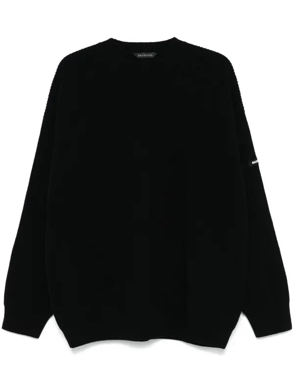 Balenciaga Rubberised Logo Sweater