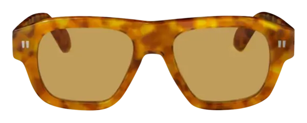 Off-White Tortoiseshell Square Frame Sunglasses - Brown