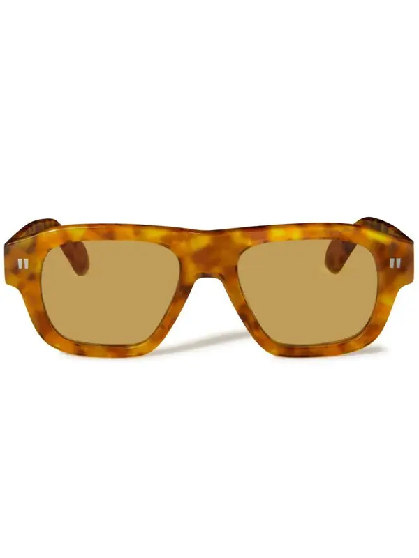 Off-White Tortoiseshell Square Frame Sunglasses